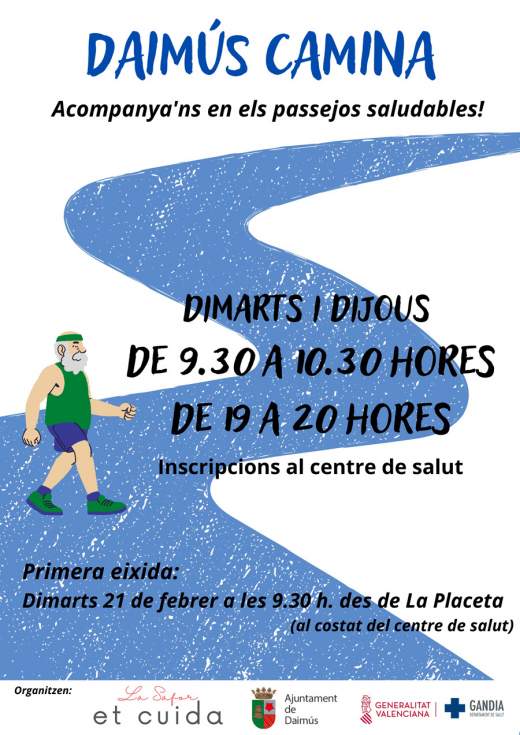 Empieza 'Daimús Camina' para fomentar los paseos saludables en grupo ...